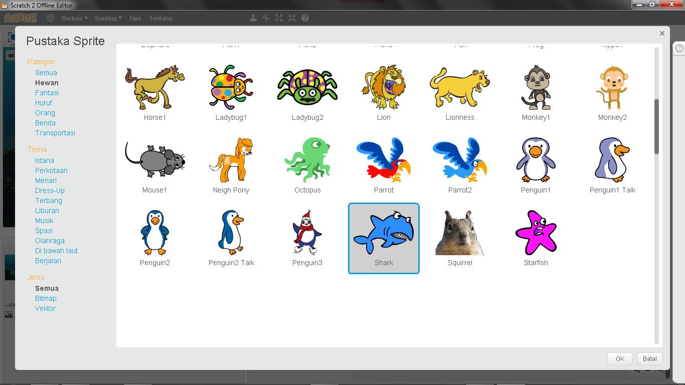 TUTORIAL PEMBUATAN GAME MENGGUNAKAN SCRATCH 2
