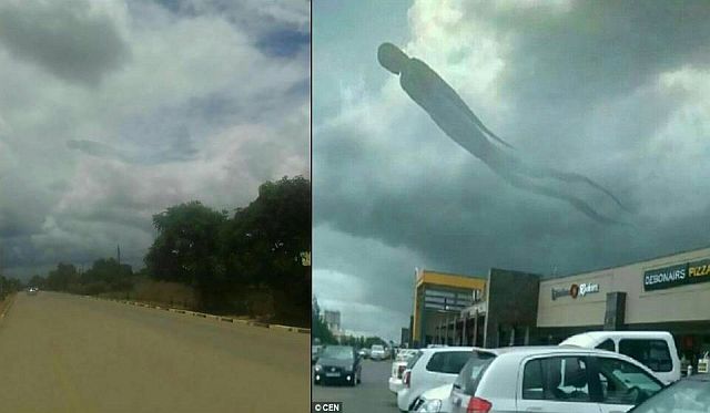 Giant Humanoid-Shape Spotted In The Sky Over Kitwe, Zambia - Locals Ran ...