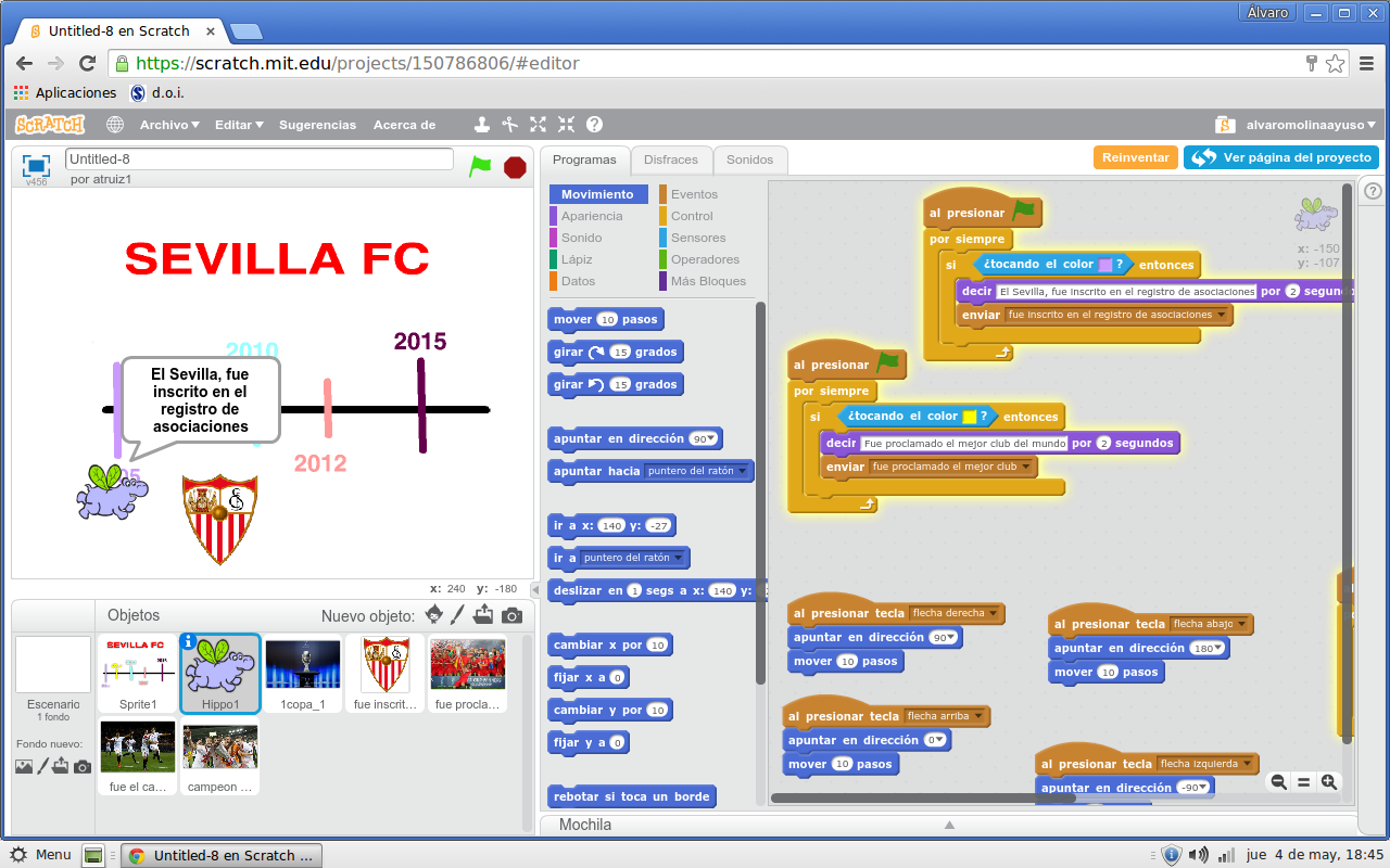 Competencias clave con Scratch: Actividades realizadas en el IES ...