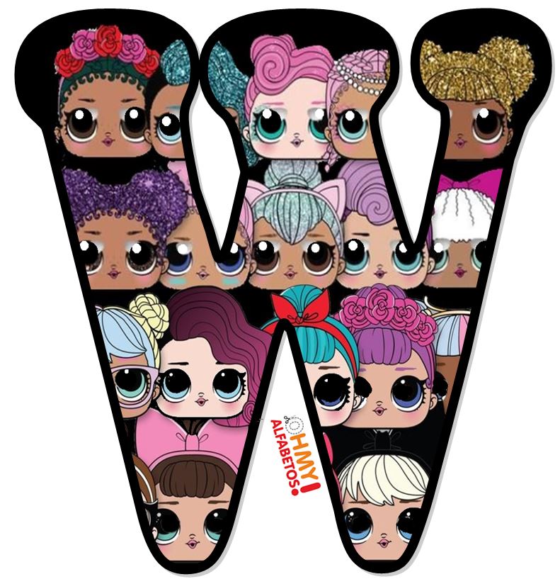 Abecedario con Caras de LOL Surprise. LOL Surprise Faces Alphabet. | Lol