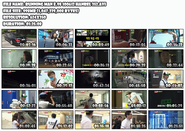 Dandelion Story: Running Man E.98 100612 Raw