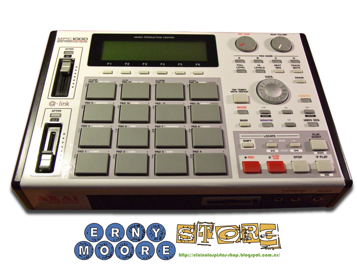 Akai MPC1000 Pegatina/Faceplate Skin - MPC2000/2000XL MODEL | Erny ...