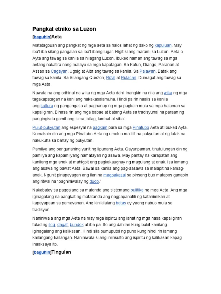 pangkat etniko sa luzon - philippin news collections