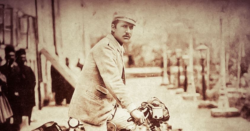 Just A Car Guy: Frank Lenz declared he would ride around the world solo ...