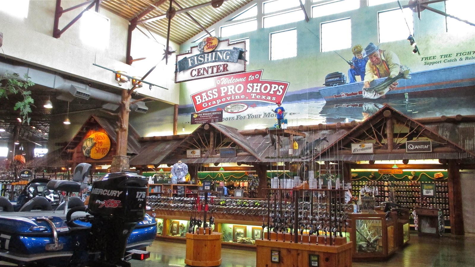 BLUE SKY AHEAD: Bass Pro Shop: Grapevine Texas -- The Story