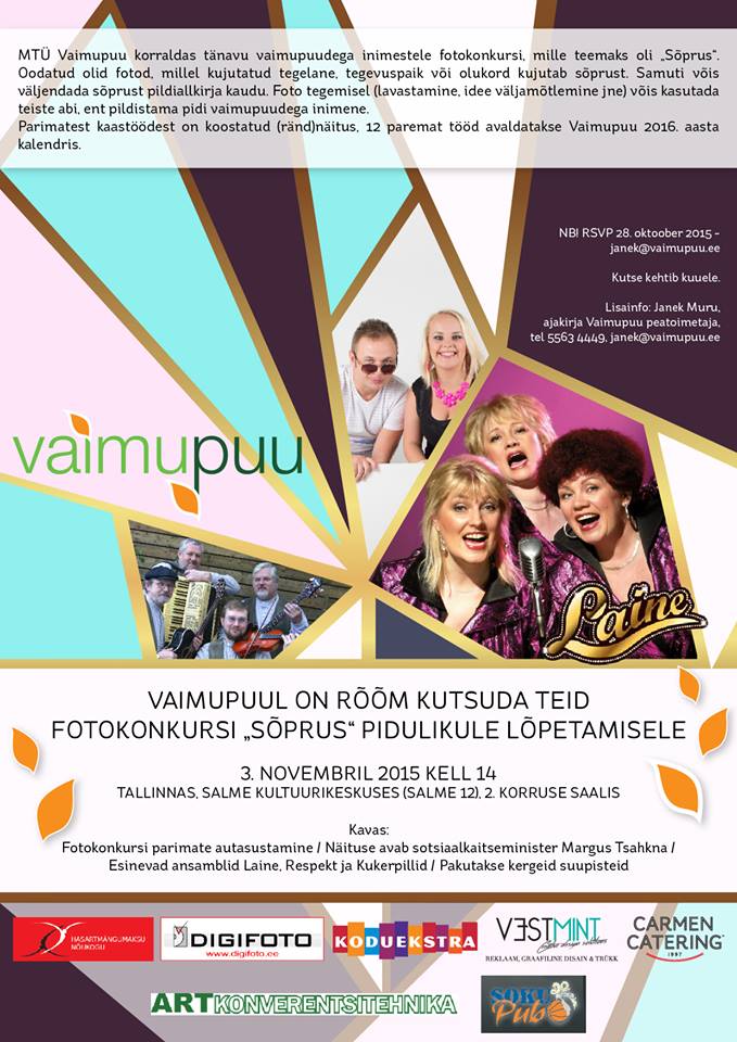 Margit Petersoni kirjalaegas: "Vaimupuu" fotokonkursi pidulik ...