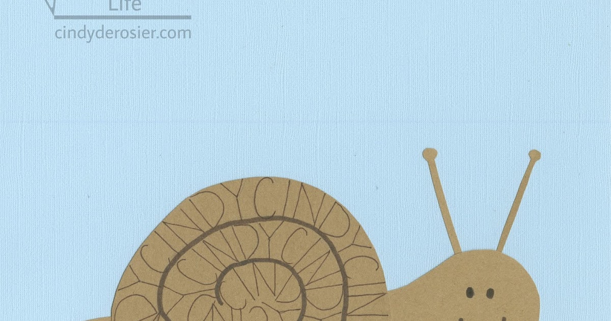 Cindy deRosier: My Creative Life: Snail Name Art