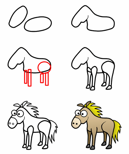 Funny Horse Drawing | Funny Collection World