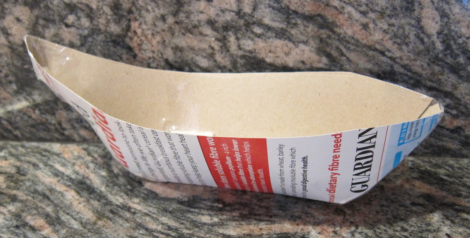 Alice Blue Gown: paper mache boat