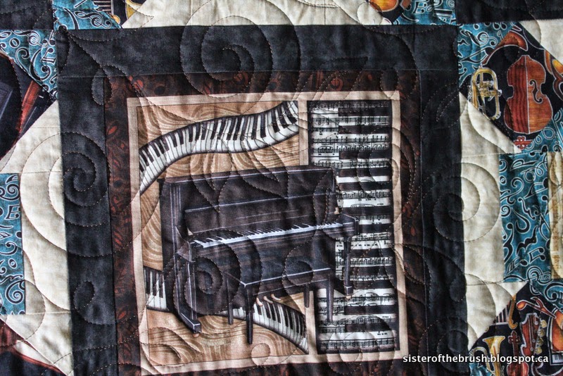 Sister of the Brush: A Client Quilt of a Musical Theme