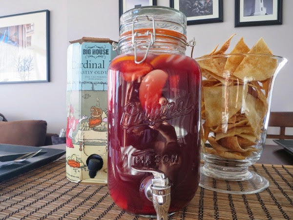 Simple Sangria with Big House Wine - Solo Lisa