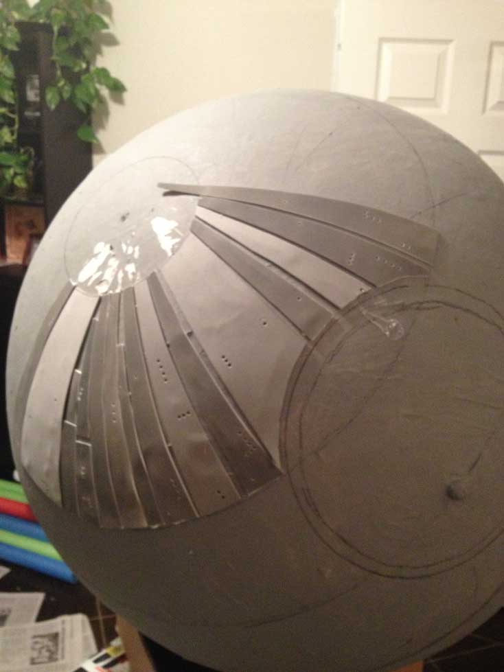 The Sewing Lab: Halloween Crafts: Building a Death Star-Part Two