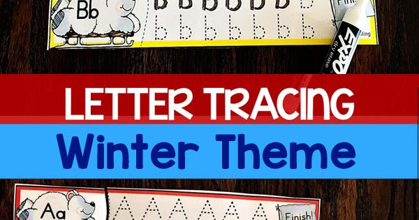 Winter Letter Tracing Cards | Totschooling - Toddler, Preschool ...