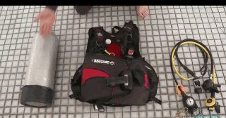 Cara Seting Peralatan Scuba Diving Standar (Tabung, BCD, Regulator)