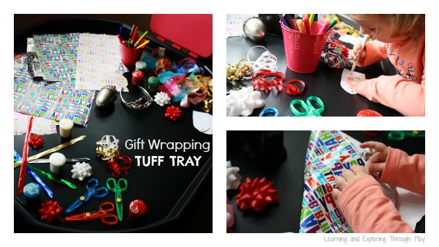 Learning and Exploring Through Play: Gift Wrapping Role Play for Kids