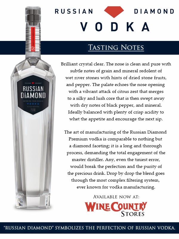 Wine Country New Jersey: New Item: Russian Diamond Vodka