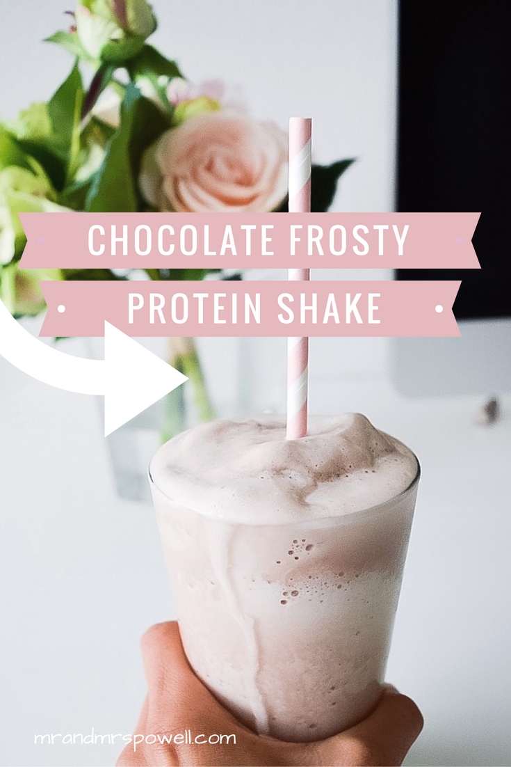Chocolate Frosty Protein Shake | Mr. and Mrs. Powell