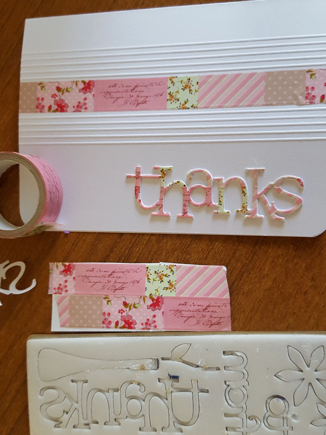 Calligraphy Cards - Shaz in Oz: Scoring Washi Tape Simple Cards