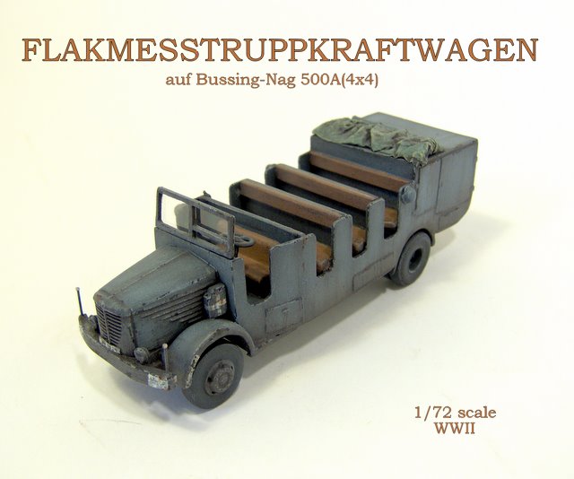 Gulumik Military Models: Flakmesstruppkraftwagen Kfz 415 1/72 - Triumph ...