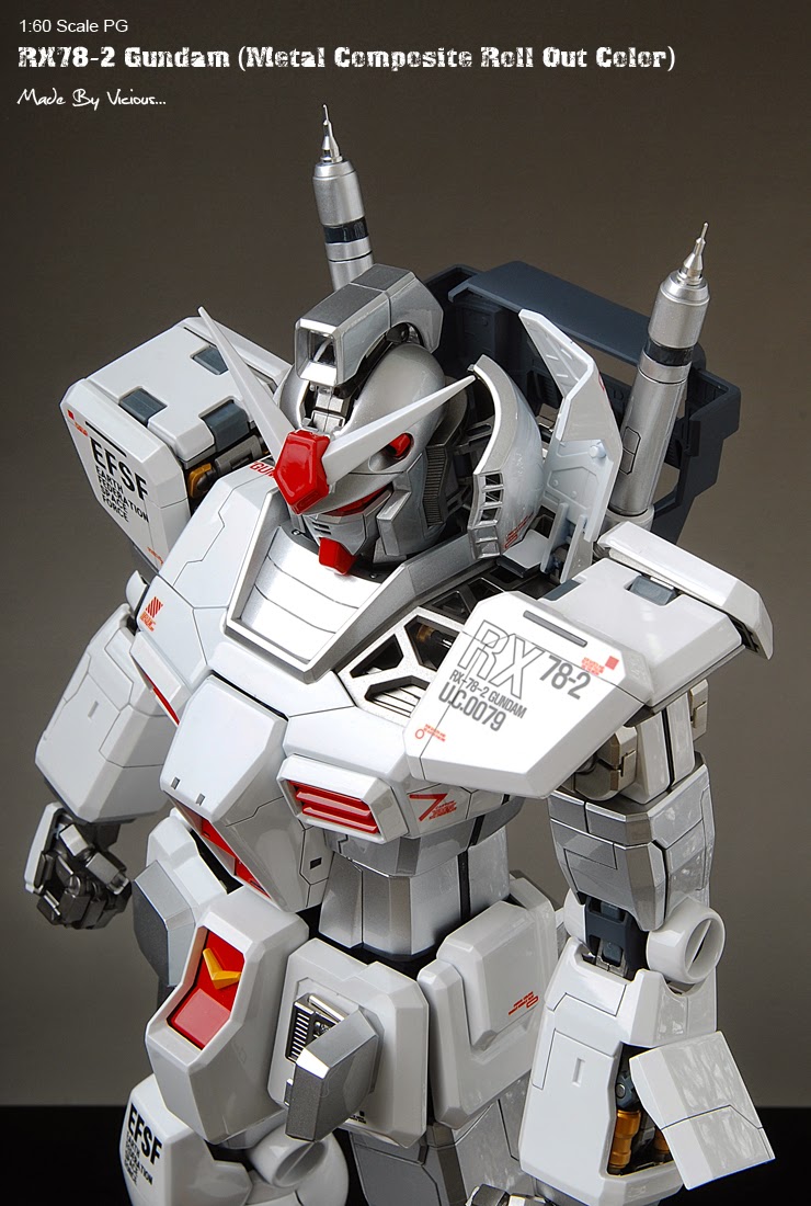 Custom Build: PG 1/60 RX-78-2 Gundam "Metal Composite Roll Out Color"