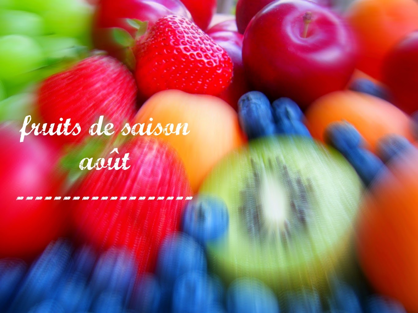 produits de saison au mois d'Août Les fruits | les pieds sous la table