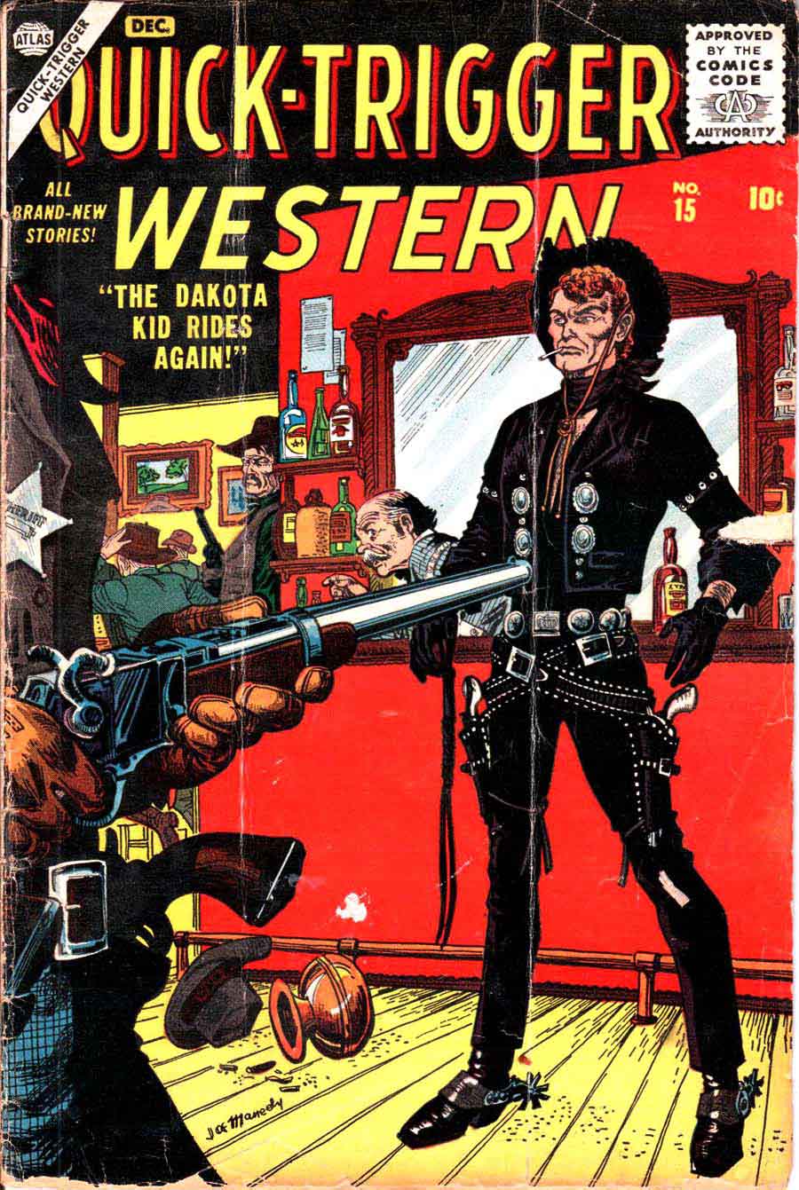 Quick-Trigger Western #15 - non-attributed Al Williamson art - Pencil Ink