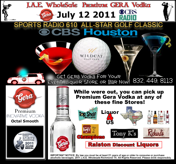 geravodkahouston: Gera Vodka Tastings