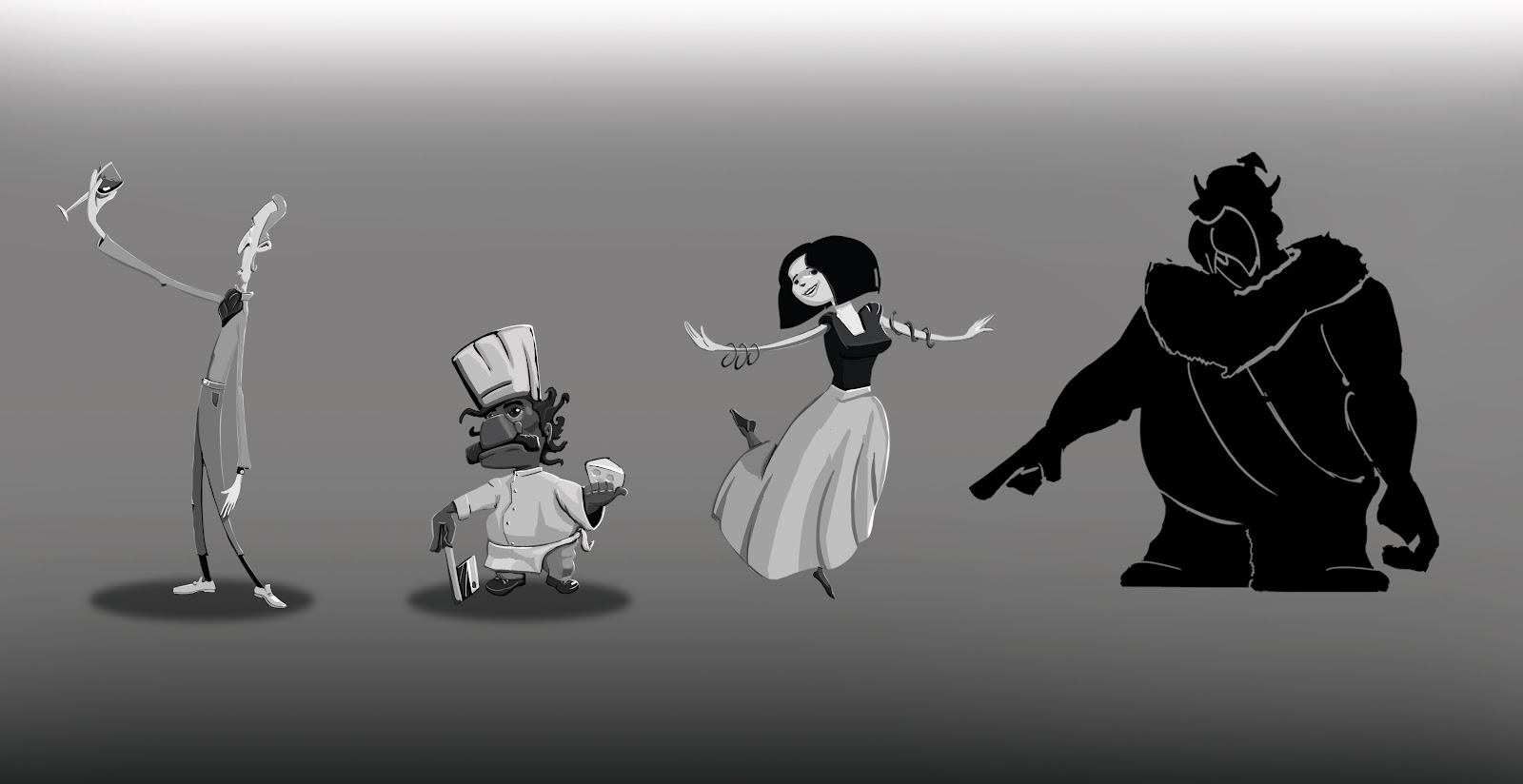 Vis Dev for Animation: character value study WIP