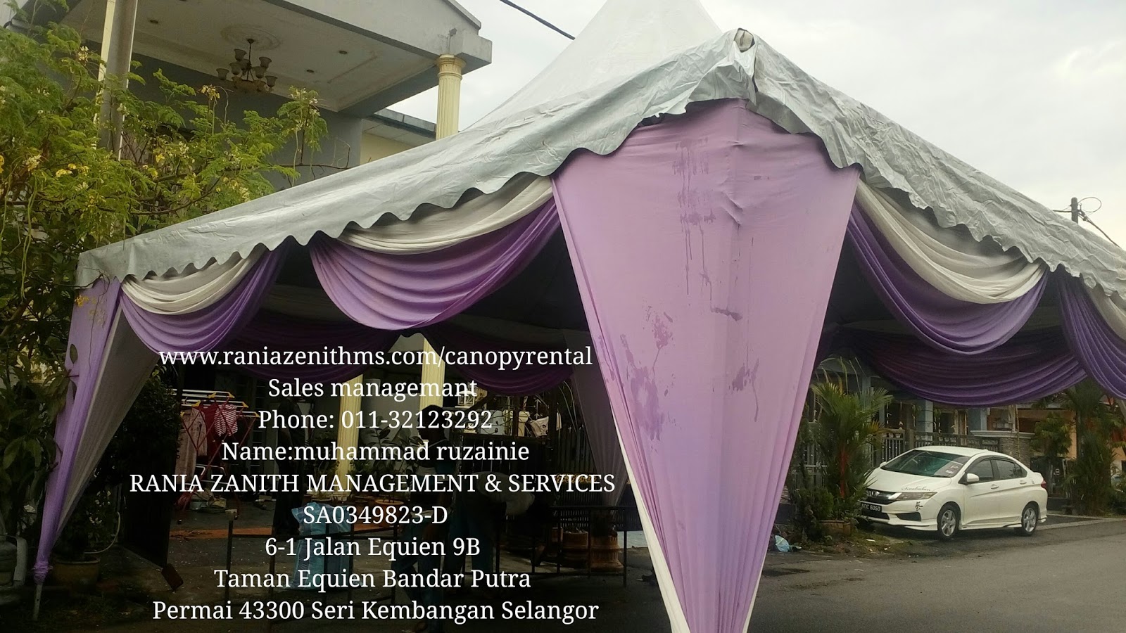 Sewa Khemah | Sewa Kanopi - Rania Zenith ms Canopy Rental