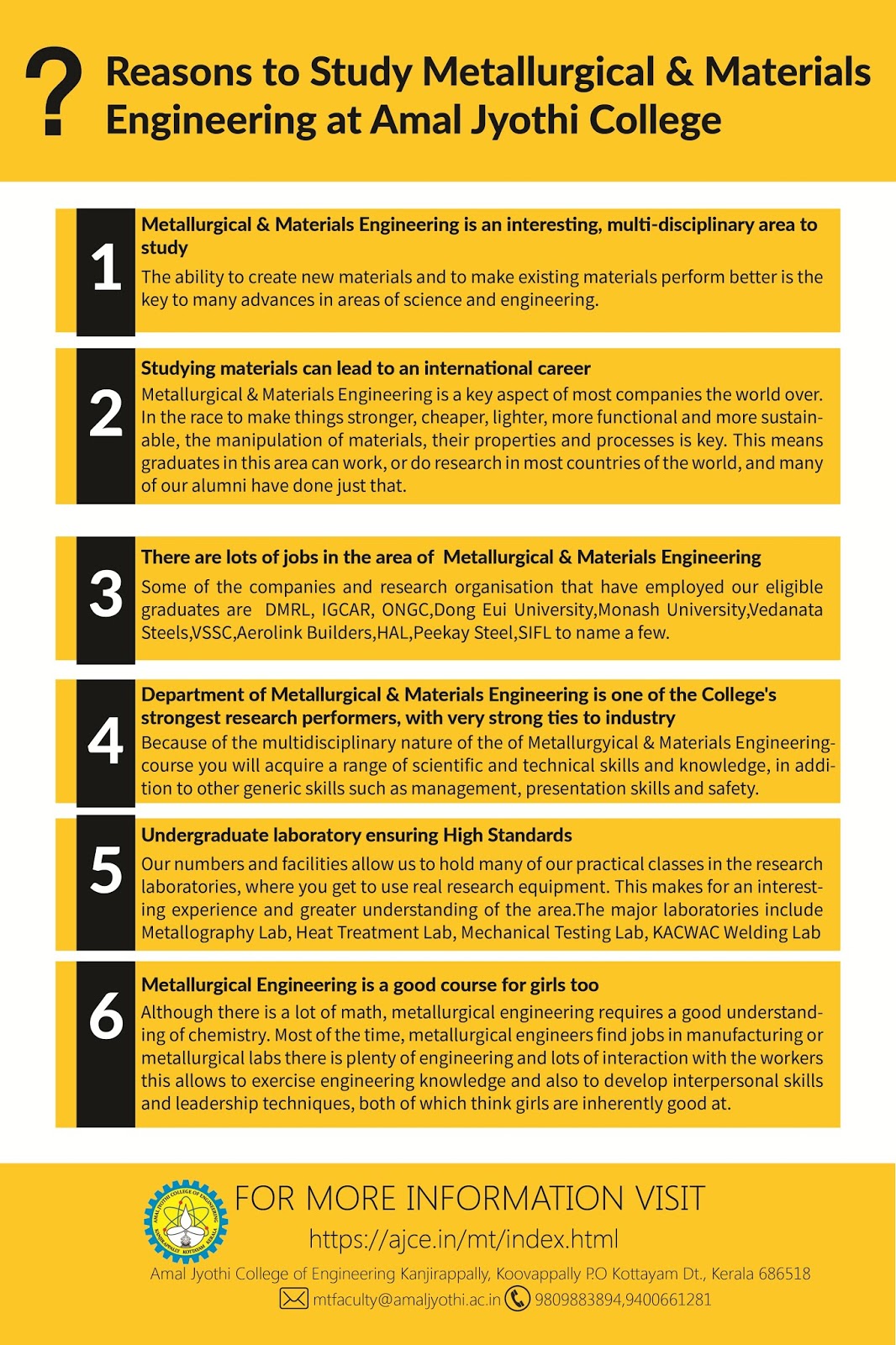 METALLURGICAL AND MATERIALS ENGINEERING: Why you must choose this ...