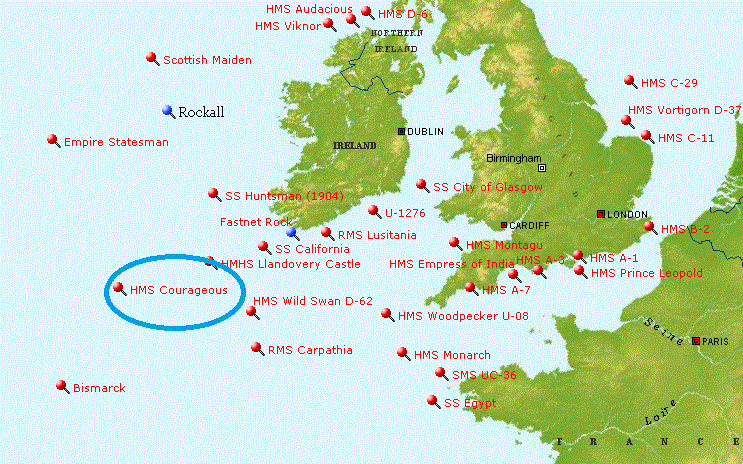 World War 2 Eagles: The sinking of HMS Corageous