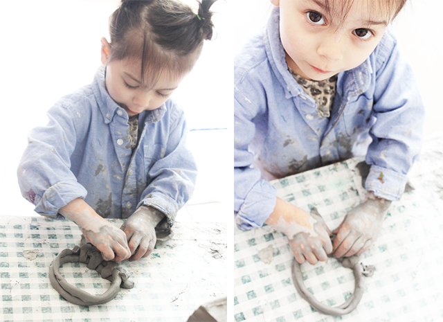 alisaburke: creating with a kid- playing with clay