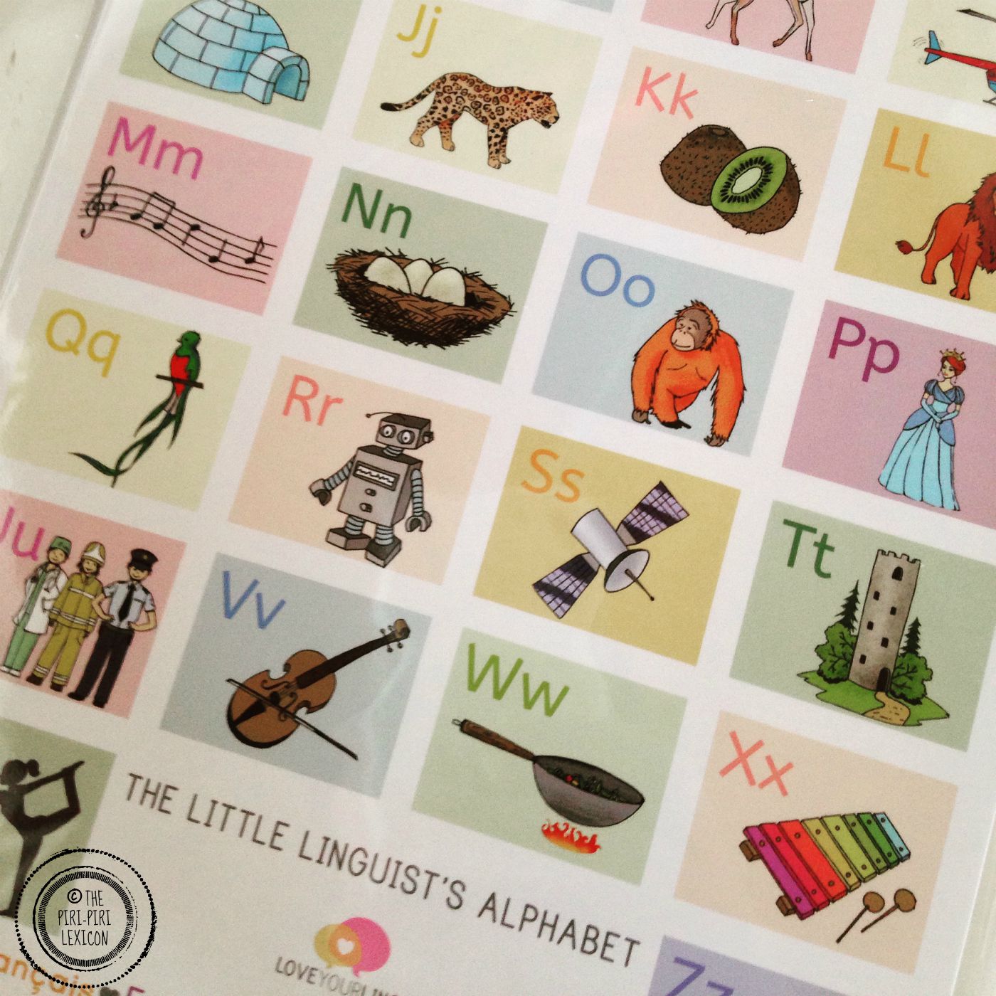 the piri-piri lexicon: Learning to write: a multilingual alphabet