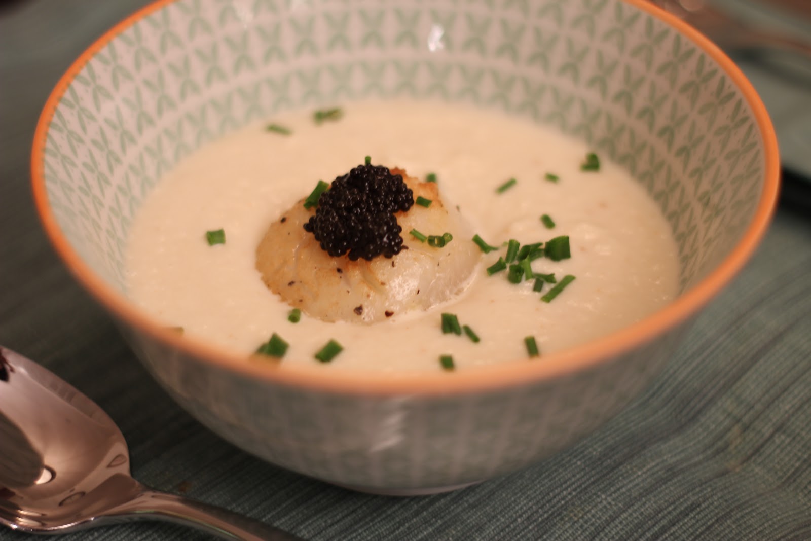 Life By Appointment: Cauliflower Soup with Seared Scallop and Caviar