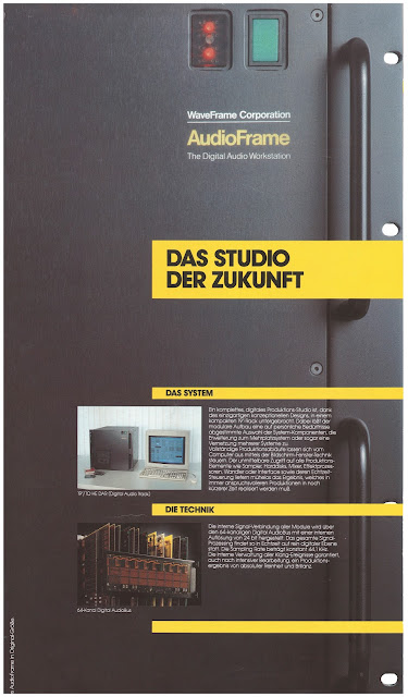 MATRIXSYNTH: German WaveFrame Corporation AudioFrame Flyer