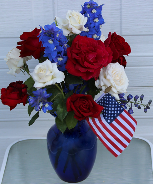 FLORAL ARRANGEMENT FOR THE 4TH OF JULY--HAPPY BIRTHDAY, AMERICA ...