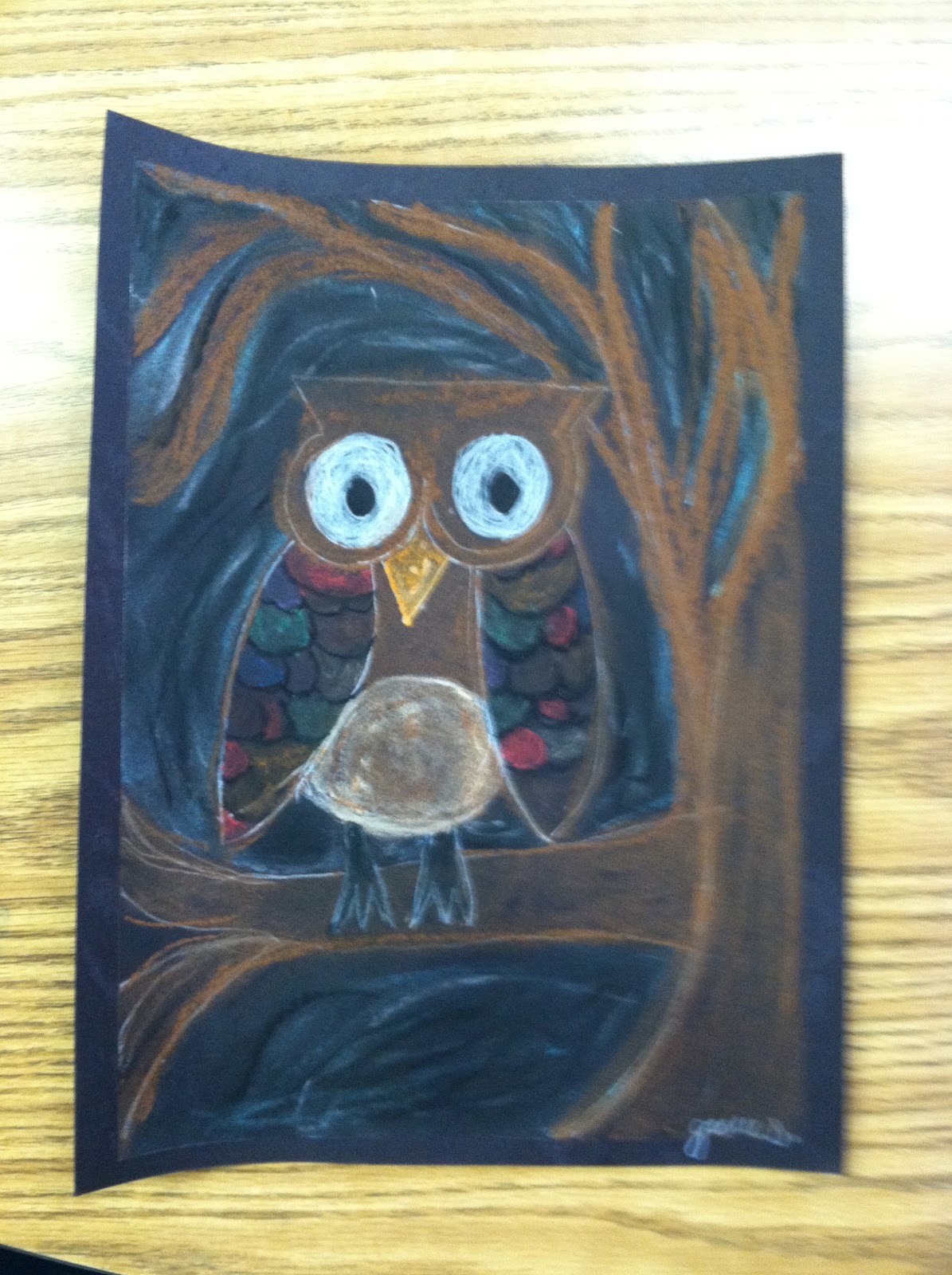 ART with Mrs. Smith: Owls for fall.....