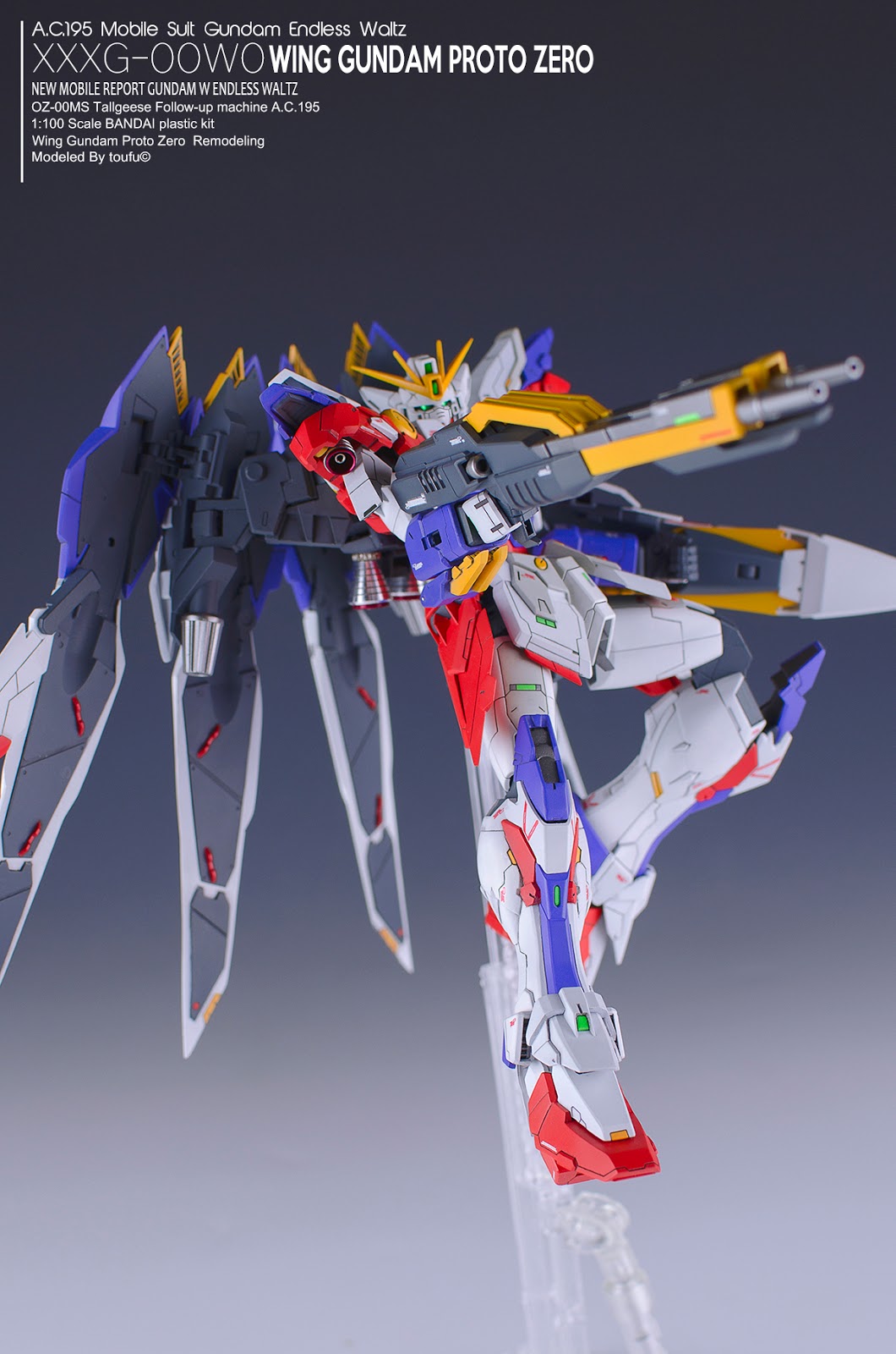 GUNDAM GUY: MG 1/100 Wing Gundam Proto Zero - Customized Build