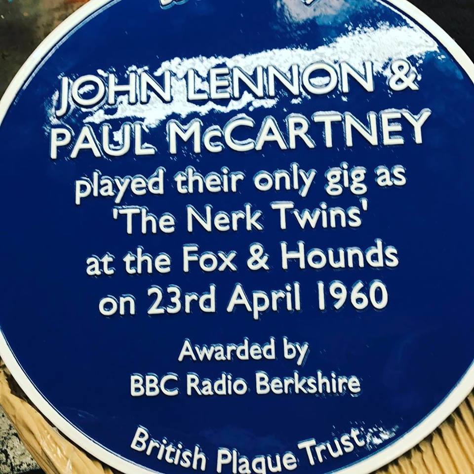 BEATLES MAGAZINE: JOHN LENNON AND PAUL MCCARTNEY CAVERSHAM GIG PUB HONOURED