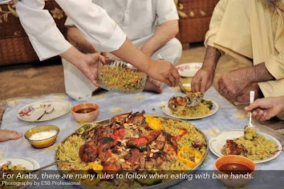 nurlaili: table manner in Saudi Arabia