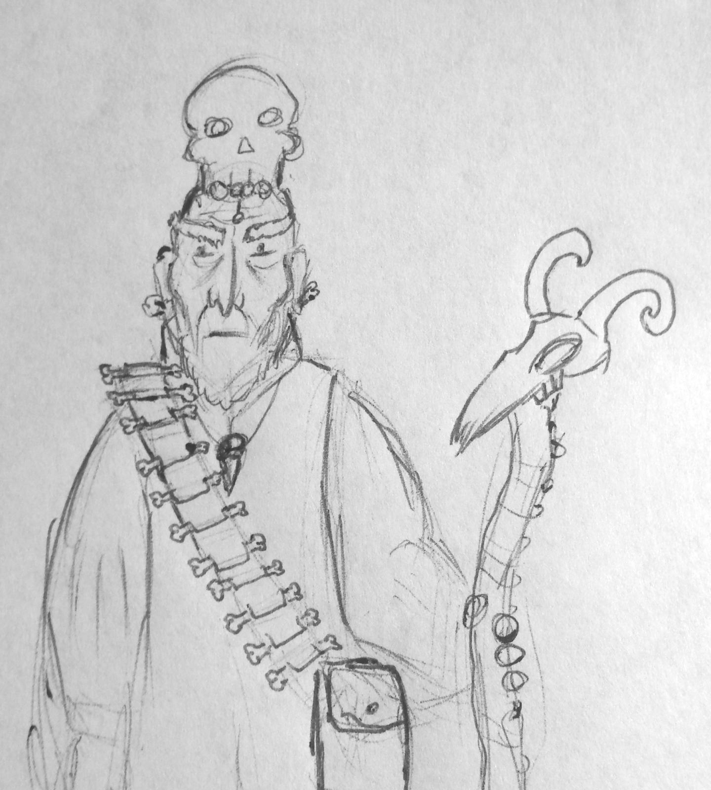 Paper Elemental: OSR Class: Skeleton Wizard