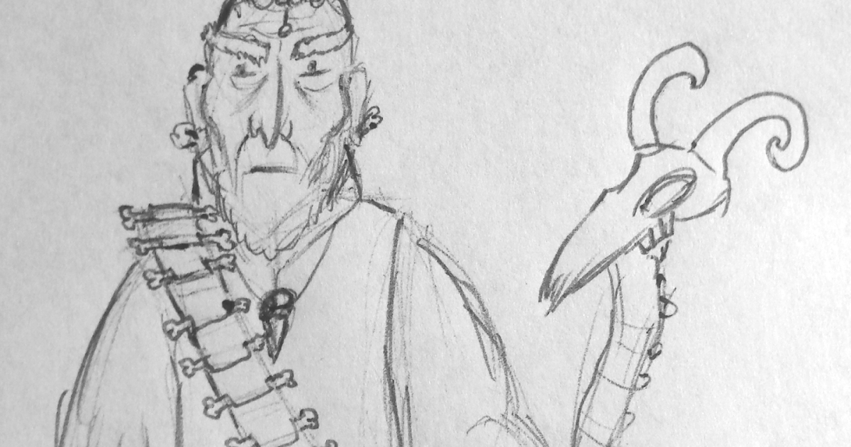 Paper Elemental: OSR Class: Skeleton Wizard