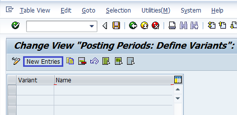 SAP FICO Central: How to Create Posting Period Variants