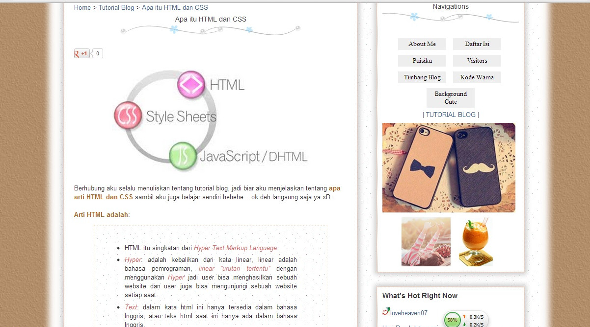 Desain Blog Dengan CSS Yang Simple - WEB | LOVEHEAVEN 07