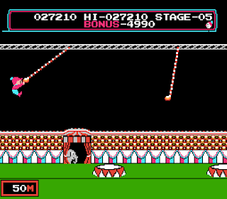 Classic Gaming Blog: Circus Charlie (Famicom) Review