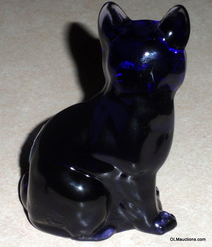 Internet Superstores: FENTON GLASS PURPLE (amethyst) CAT WITH BOX 3-3/4 ...