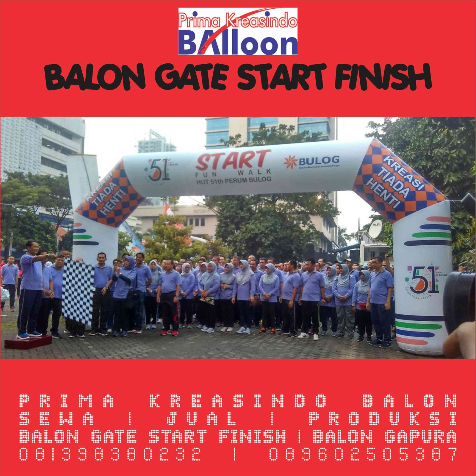PRIMA KREASINDO BALLOON: Balon gate start finish DKI