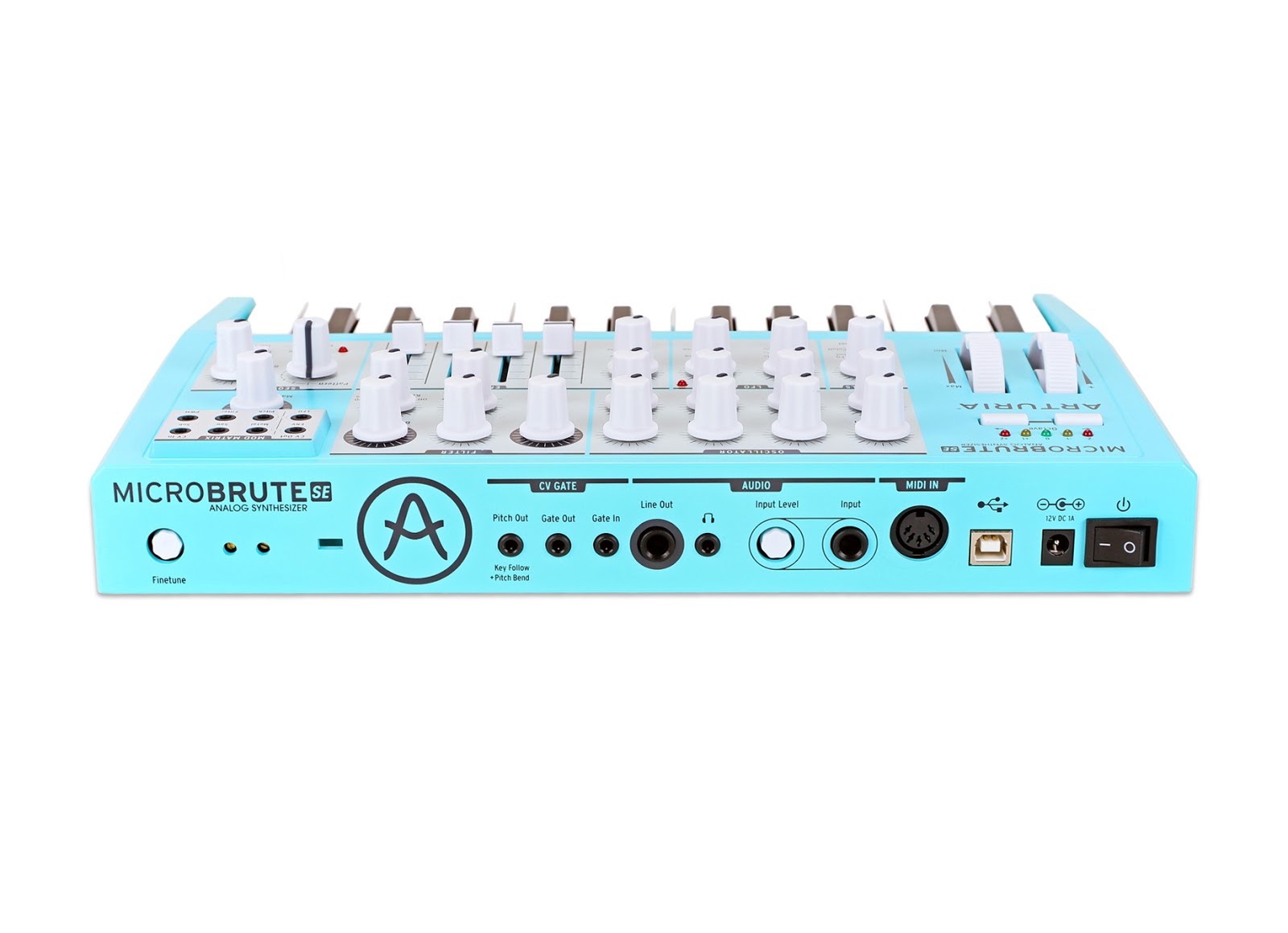 MATRIXSYNTH: Arturia MicroBrute SE's in Blue, Orange, and White