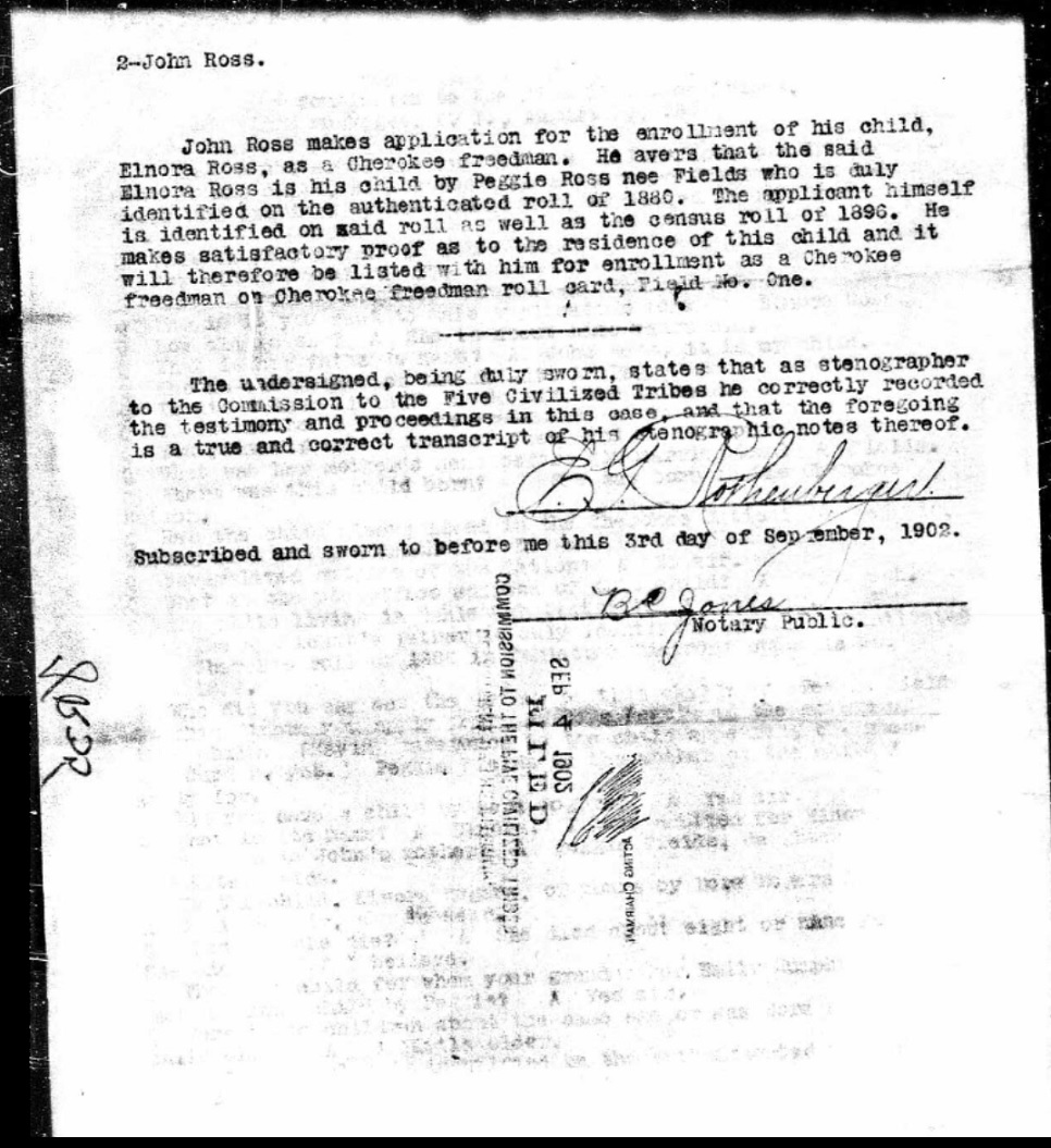 The African-Native American Genealogy Blog: John H. Ross & Family ...