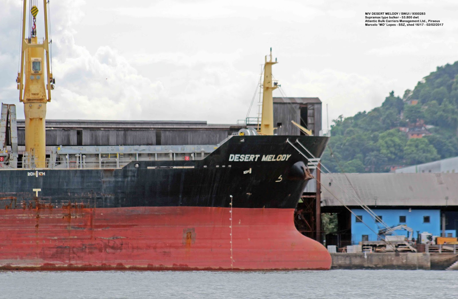 Santos Shiplovers: M/V Desert Melody / SWUI, Loading suggar in bulk at ...